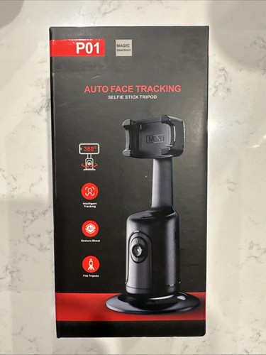 Magic Snapshot P01 Auto Face-Tracking 360° Rotating Selfie Stick Tripod ...