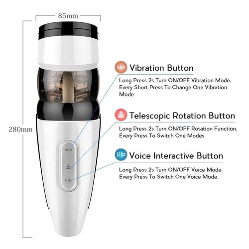 Automatic-Telescopic-Male-Masturbator-Stroker-for Men Handsfree Use ...
