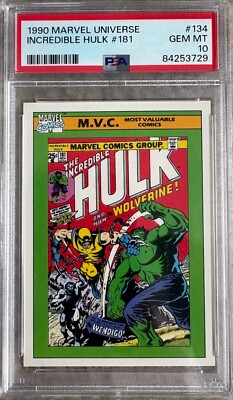 1990 Marvel Universe #134 Most Valuable Comic PSA 10 - 1st app ...
