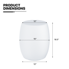 LED Light Up Barrel Shape Bar Stool 16 Colors Changing Chair Patio Seat ...