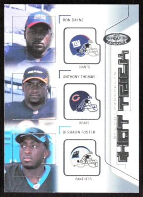 2002 7228B Fleer Hot Prospects HOT TRICK Anthony Thomas/RON DAYNE ...