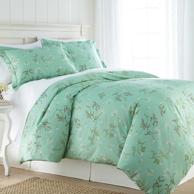 100% Cotton Duvet Cover Queen Size - Luxurious Silky Soft Floral ...