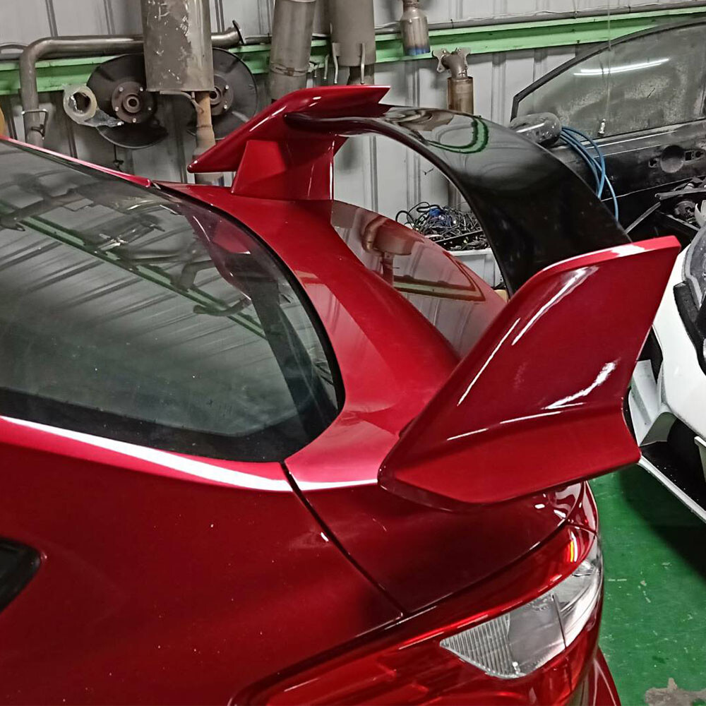 Painted FK8 Type Rear Trunk Spoiler Wing For Ford Focus MK3 4Dr Sedan ...