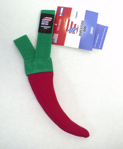 American Dog Chili Pepper Floats/Squeaks Dog Toy Small | eBay