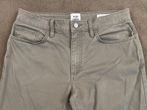 FLINT AND TINDER HB Military Olive 365 5-Pocket Stretch Straight Fit ...