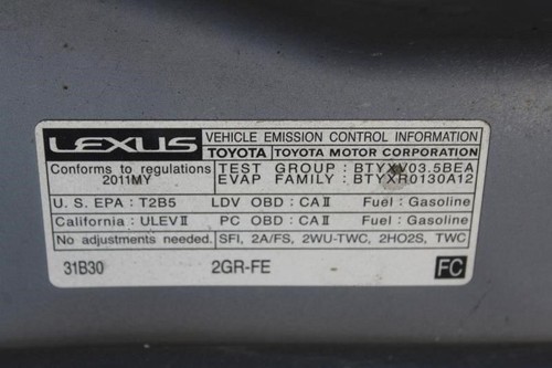 2011 LEXUS ES350 ENGINE STARTER MOTOR 28100-20021 | eBay