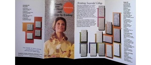 Armstrong Ceilings Brochure 1970s Temlok Cushiontone Trilon LD-68-172N ...