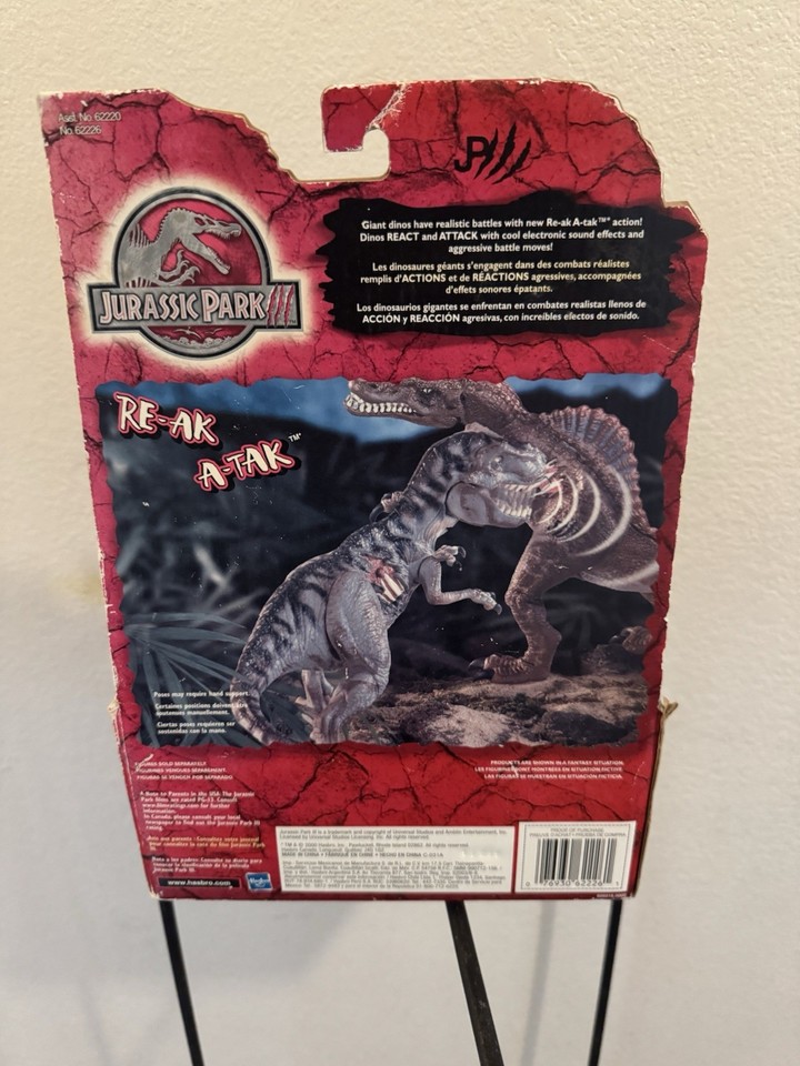 Jurassic Park III T-REX Electronic RE-AK A-TAK Dinosaur Figure Hasbro ...