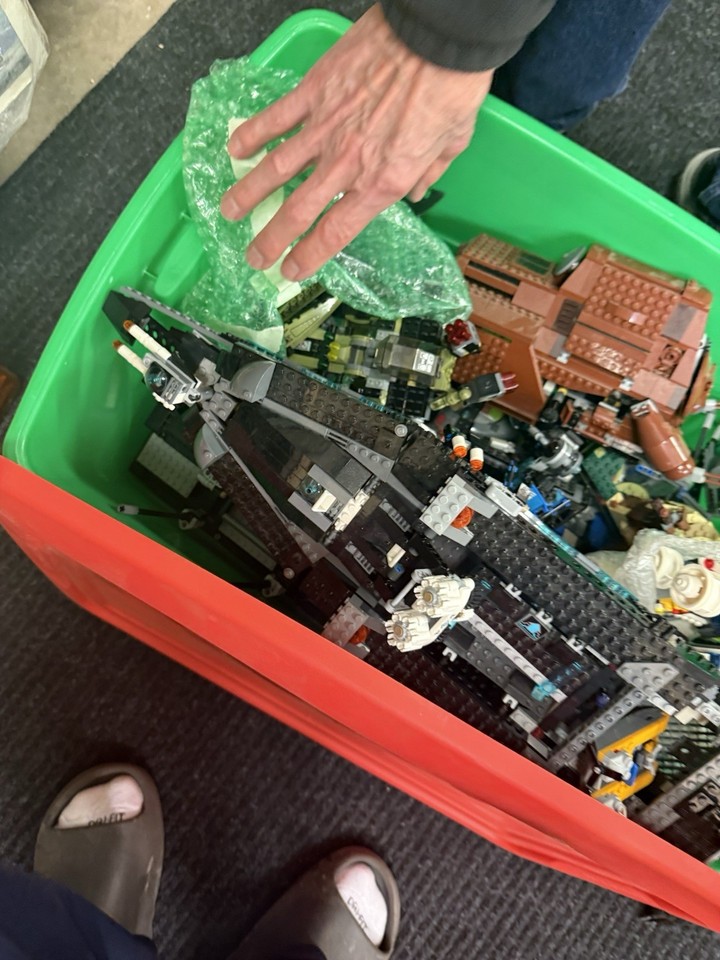 huge lego bin collection of lego sets all mostly intact | eBay