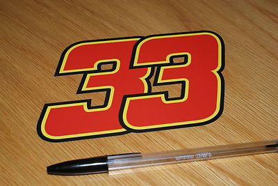 Marco Melandri Race Number 33 Decal 2010 | eBay