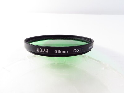 Hoya 58mm Glass G(X1) Green Filter w/ Case | eBay