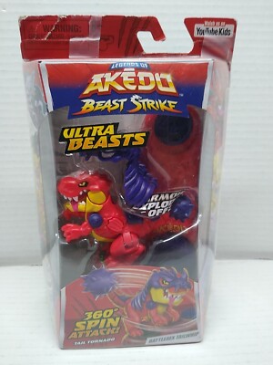 LEGENDS OF AKEDO BEAST STRIKE ULTRA BEASTS BATTLEREX TAILWHIP 360 SPIN ...