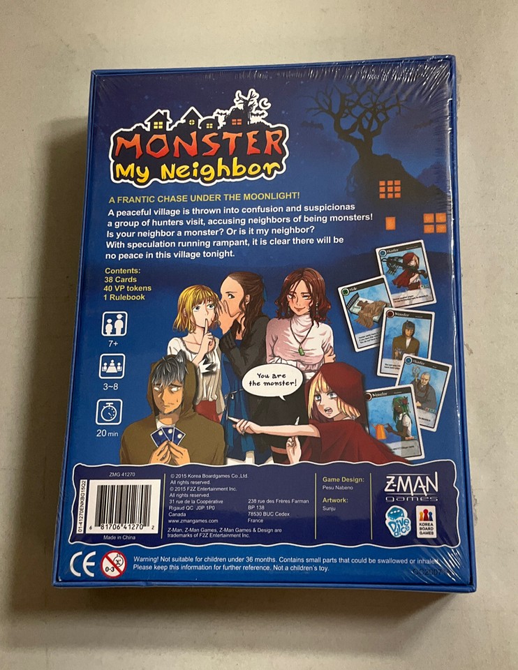 Zman Games Monster My Neighbor Board Game New | eBay