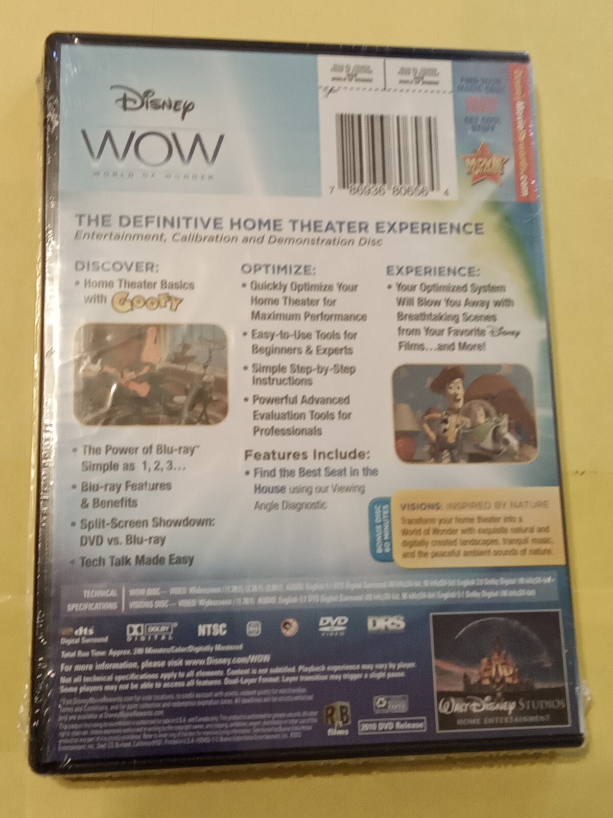 Disney WOW: World of Wonder (DVD 2010, 2-Disc Set) NEW FREE SHIPPING ...