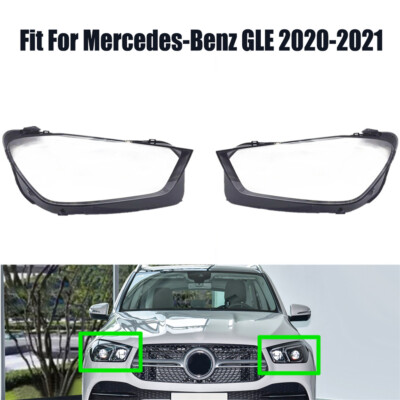 For Benz GLE W167 2020-2023 Headlight Headlamp Clear Lens Cover Pair | eBay
