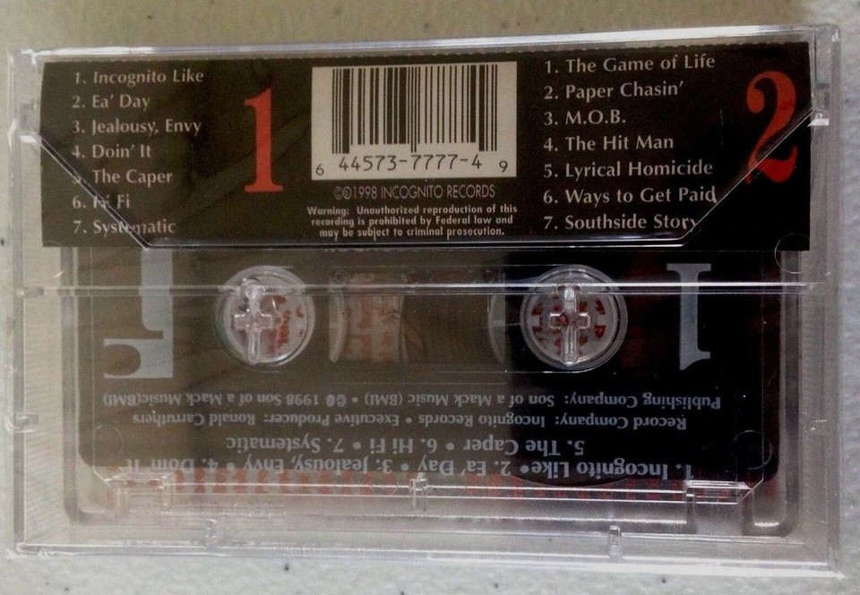 Rap Hip Hop Sealed Rare Cassette Memphis Boondox & Propaganda - The ...