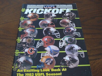 USFL 1984 NEW ORLEANS BREAKERS ARIZONA WRANGLERS OLD USFL PROGRAM Nice ...