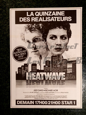 HEATWAVE FILM JUDY DAVIS RICHARD MOIR FESTIVAL CANNES clipping document ...
