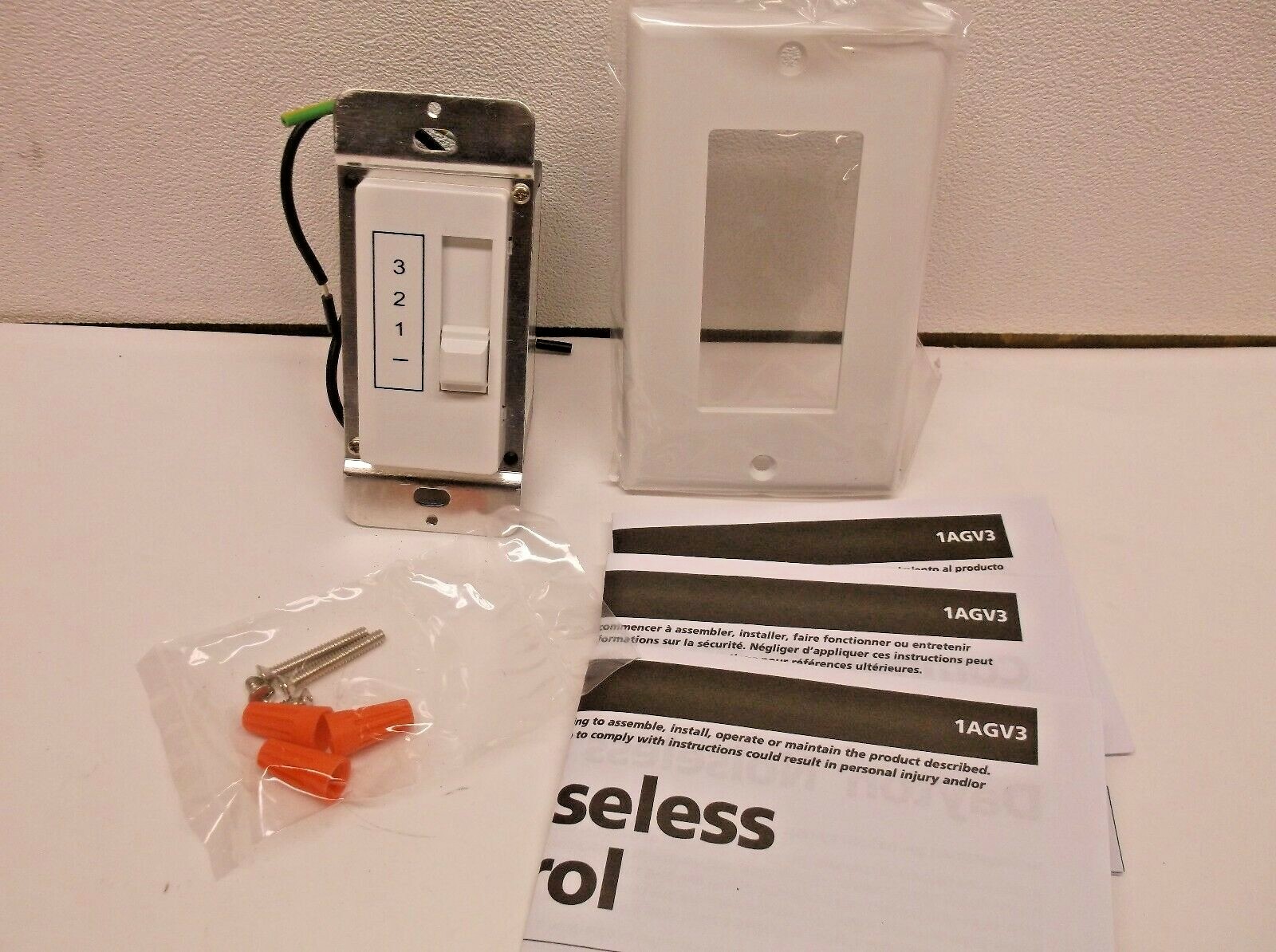 3 Speed Adjustable Fan Control Switch 120V 1A White (B56) | eBay