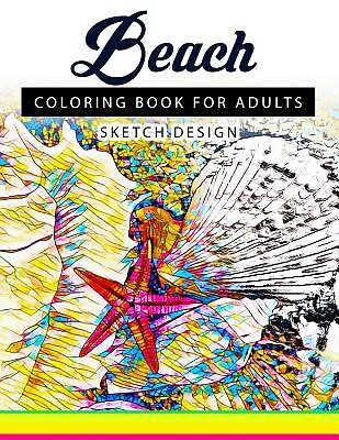 Beach Coloring Books for Adults Sketch grayscale coloring book by Beach ...