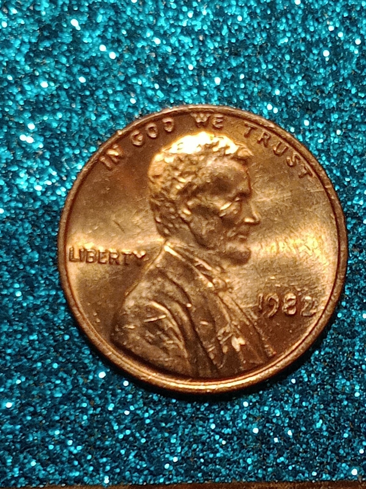 1982 Copper Lincoln penny Double Die OBVERSE/Reverse Strong Doubling ...
