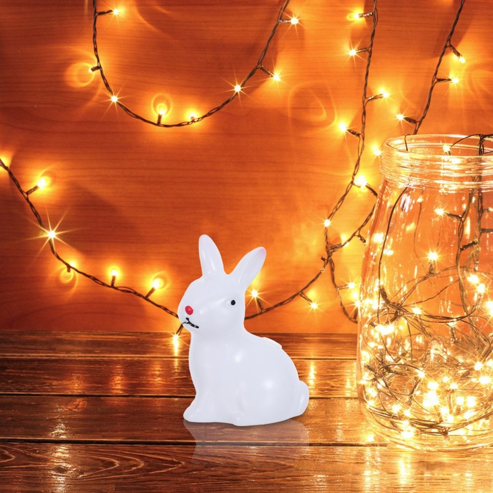 20 Pcs Rabbit String Lights Pendant Bunny Shaped LED Fairy Decorations ...