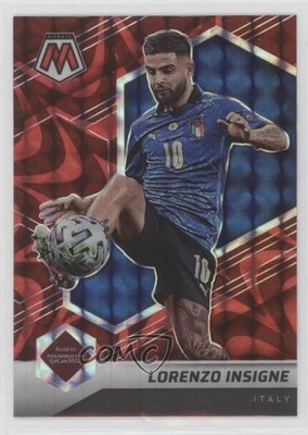 2021 Panini Mosaic FIFA Road to World Cup Reactive Red Prizm Lorenzo ...
