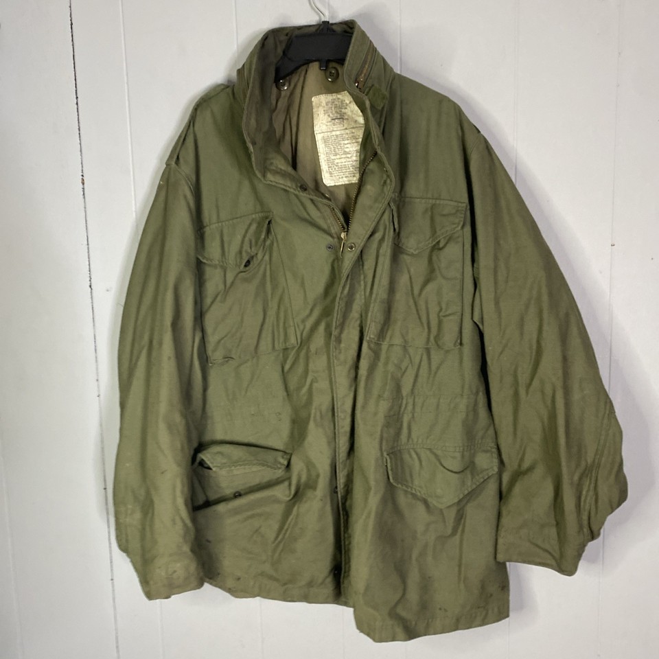USMC Cold Weather Field Green Military Jacket Med Short 8415-00-782 ...