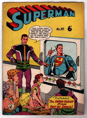 Australian SUPERMAN 99 DC Comics 1950's w Superman 104 cover UK | eBay