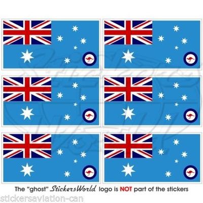 AUSTRALIA Royal Australian Air Force RAAF Flag, 40mm Vinyl Stickers ...