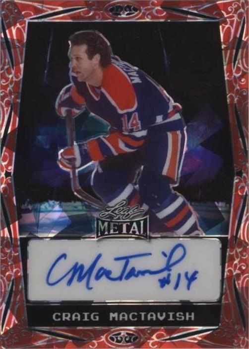 2024 Leaf Metal Legends - Craig MacTavish #BA-CMT Red Crystals /7 (AU ...
