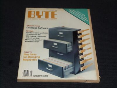 1988 JANUARY BYTE MAGAZINE - DATABASE SOFTWARE COMPUTERS TECH - L 20883 ...