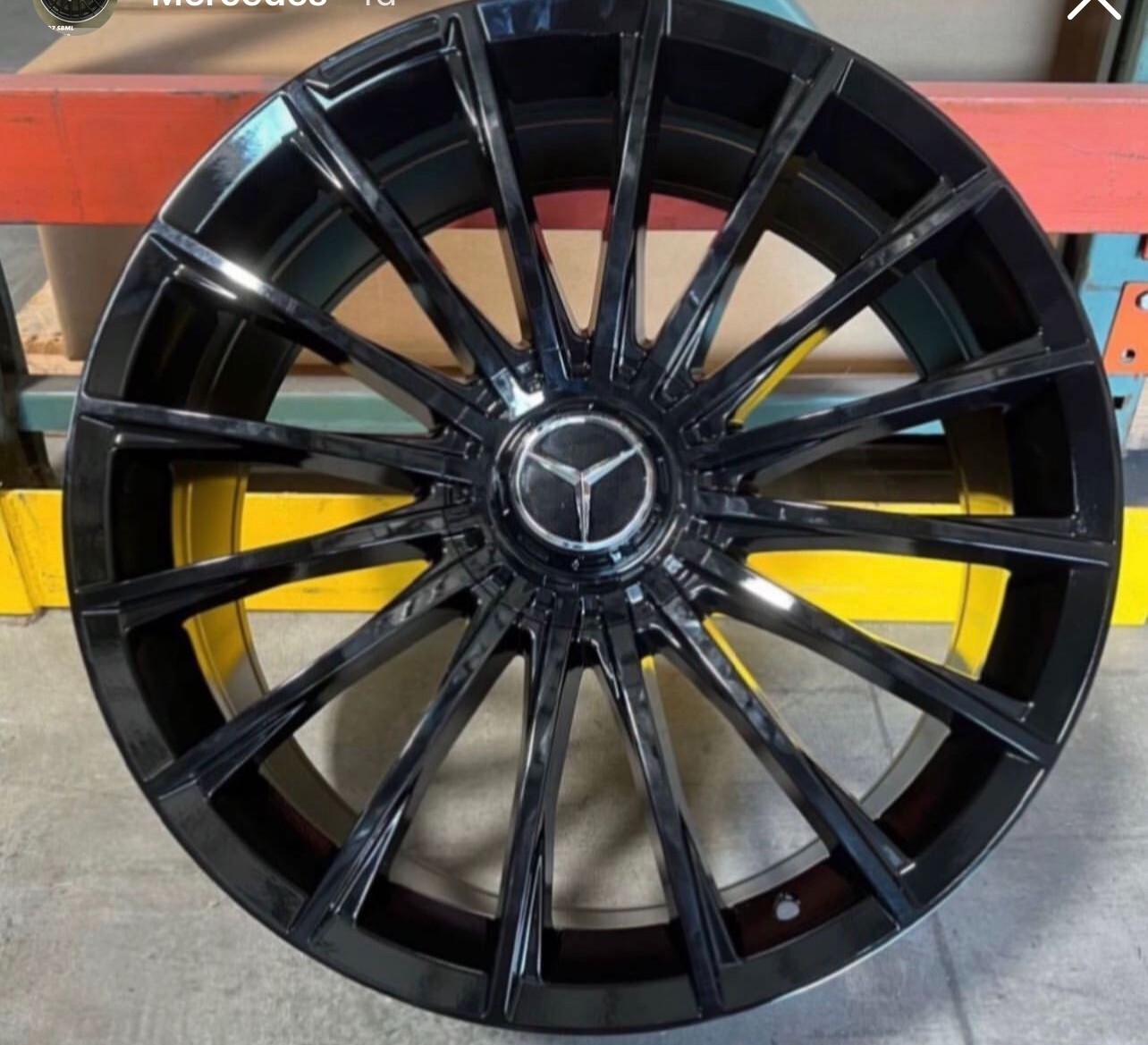 20" Staggered Gloss Black MAYBACH AMG Rim Wheel Mercedes Benz S550 ...