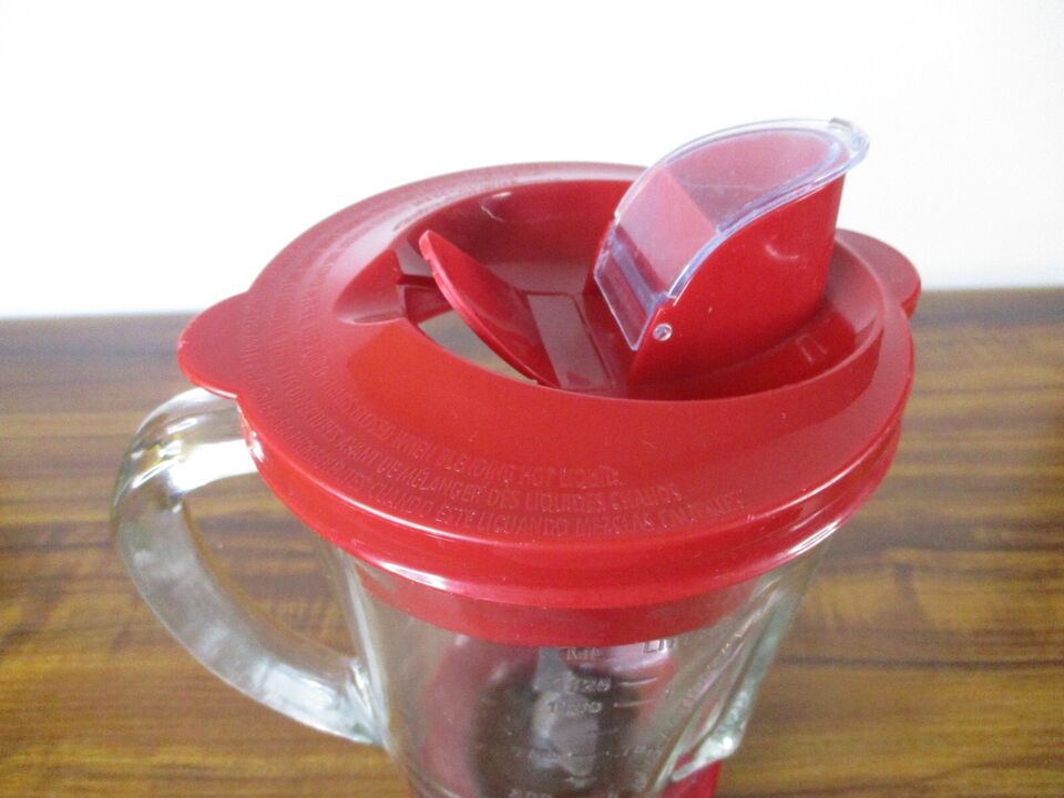 Hamilton Beach “Wave Action” Blender Replacement Glass Pitcher in RED ...