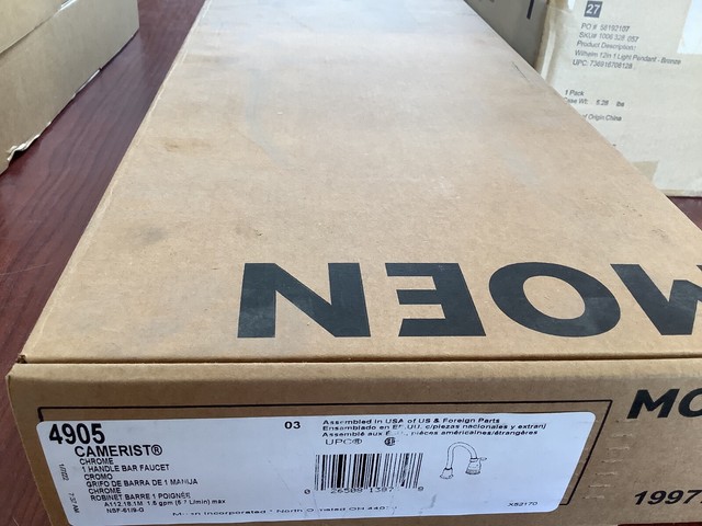 Moen 4905 Camerist SingleHandle Lever Bar Kitchen Faucet Chrome for ...