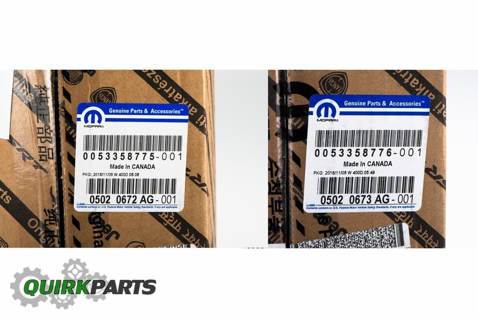 MOPAR LEFT & RIGHT SLIDING DOOR HINGE 08-17 DODGE GRAND CARAVAN TOWN ...