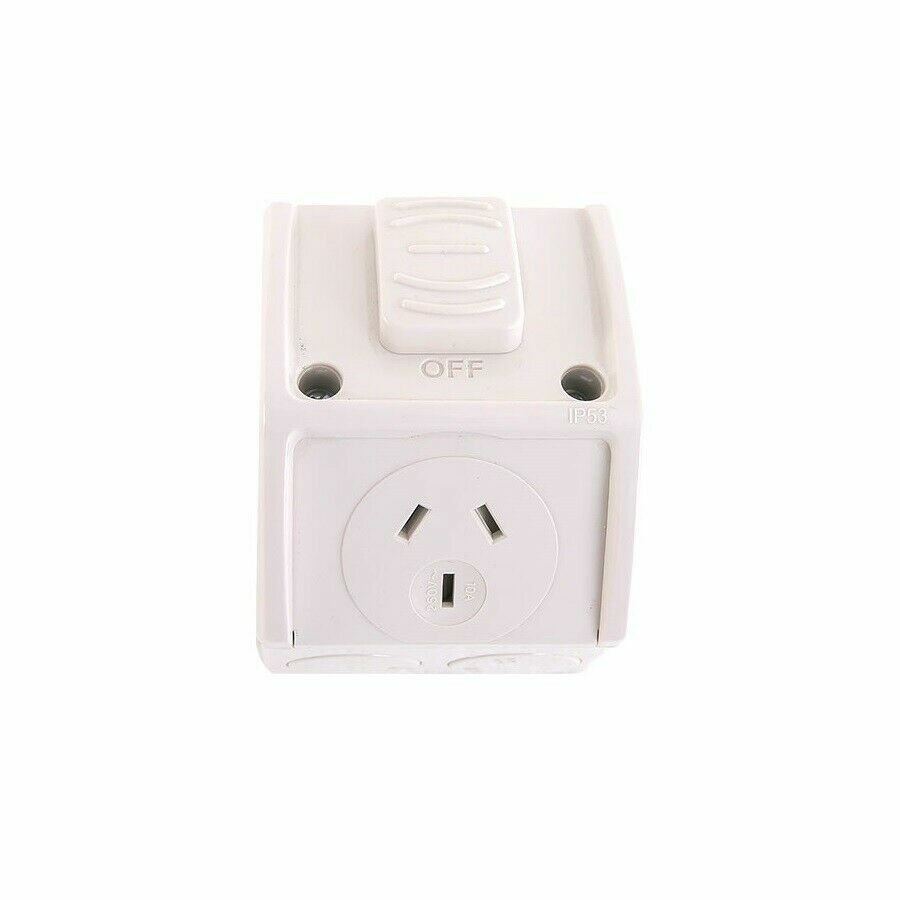 Weatherproof Power Point Outlet Socket Weather GPO External Outdoor ...