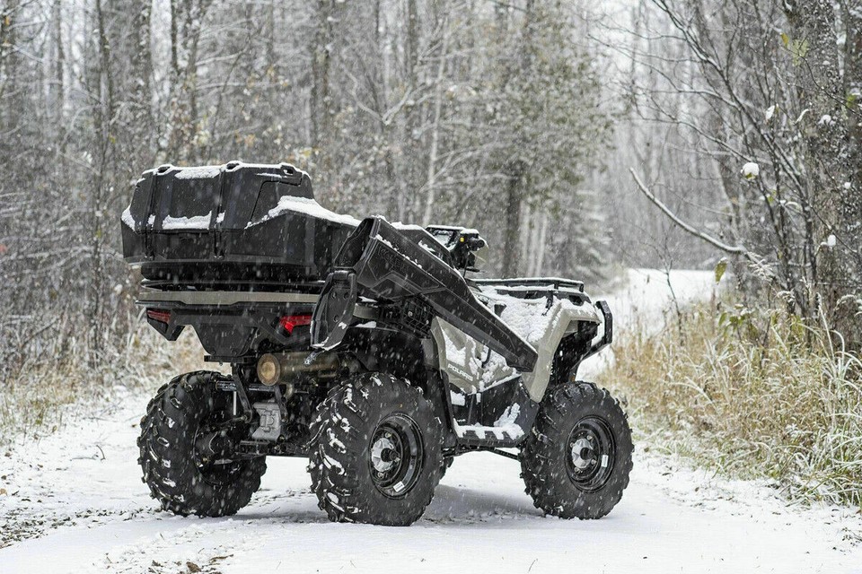 Kolpin ATV Rear Passenger Seat Cargo Storage Helmet Trunk Box Luggage ...