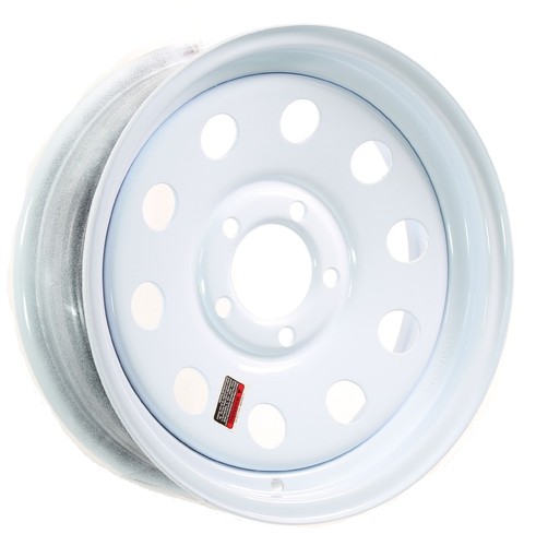 eCustomrim Trailer Rim Wheel 15 in. 15X6 5 Lug White Modular Design ...