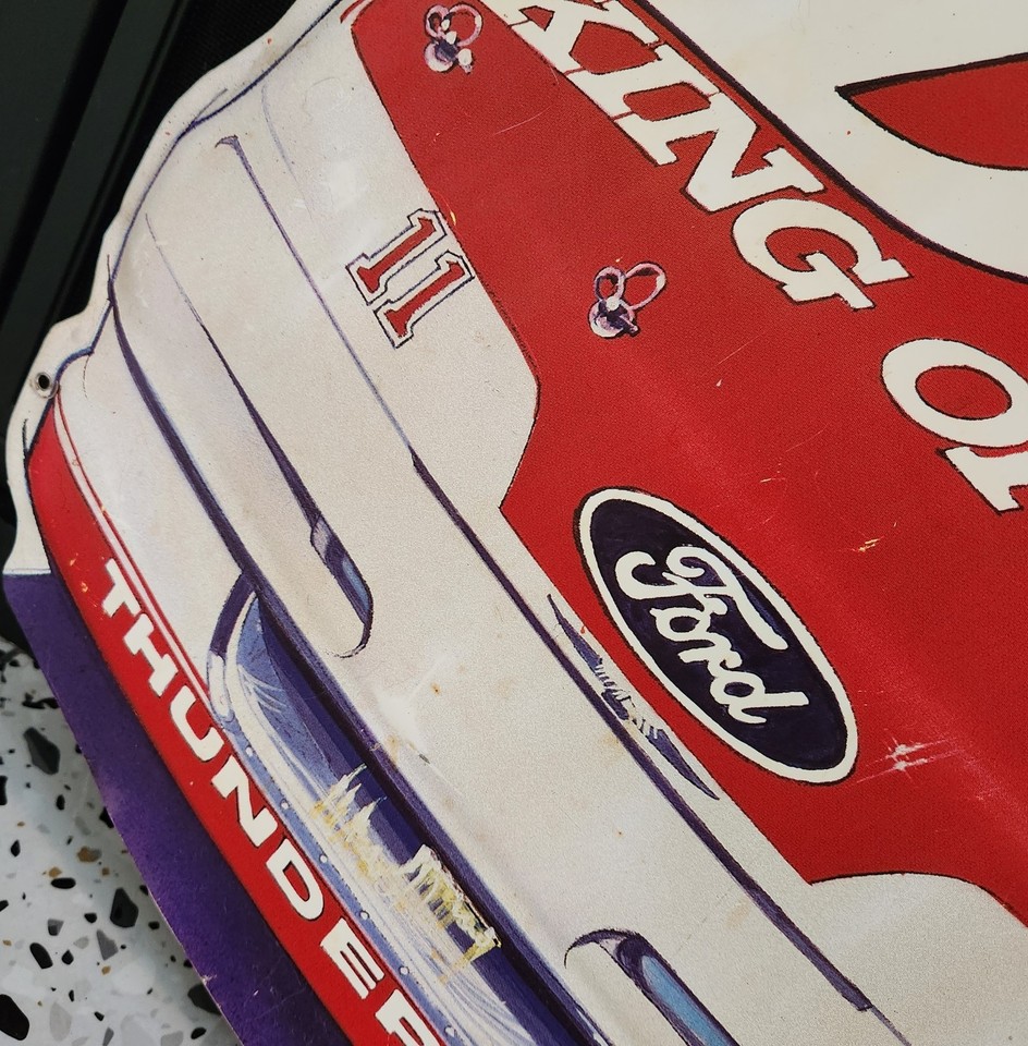 Vintage 1989 Nascar Metal Sign #11 Anheuser-Busch Bud Beer Terry ...