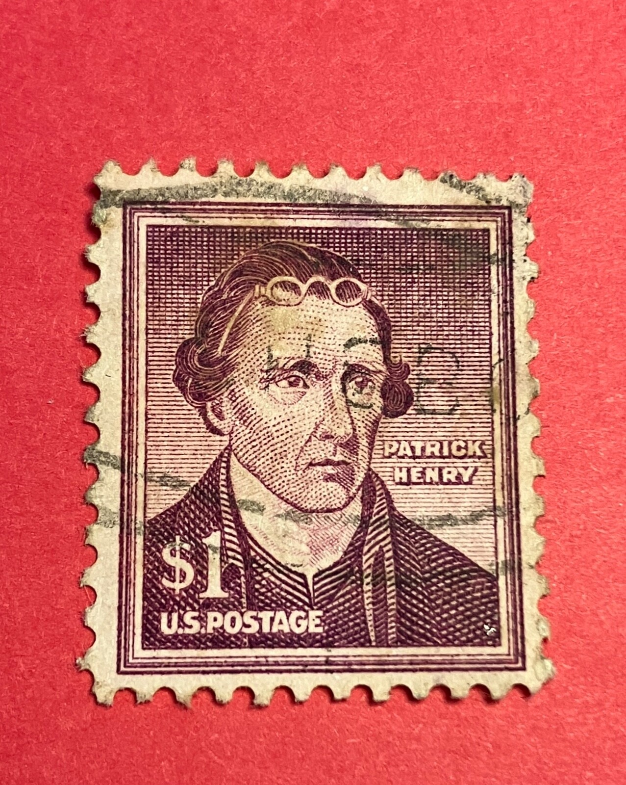 $1 Patrick Henry Stamp Carmine Color | eBay