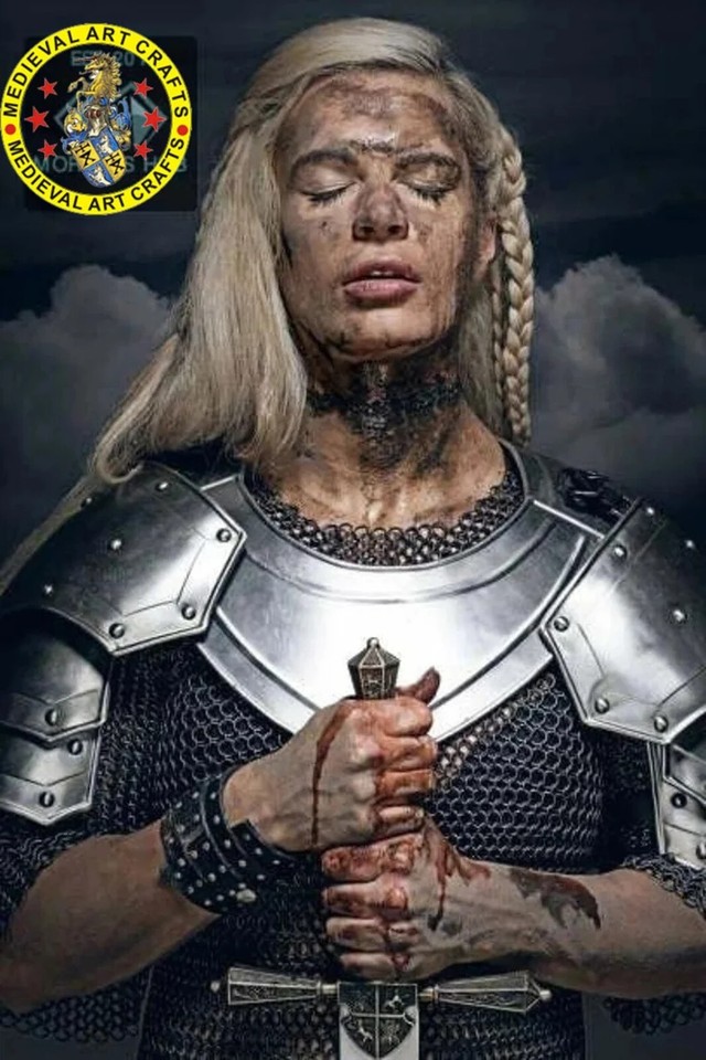 Medieval Knight Armor Gorget Pouldron Armor Fantasy Armor Cosplay Sca ...