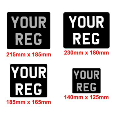 Classic Scooter Number Plates Lambretta Vespa Adhesive Vinyl Show ...