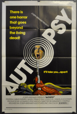 Autopsy 1977 Originale 27X41 Film Poster Mimsy Contadino Barry Primus ...