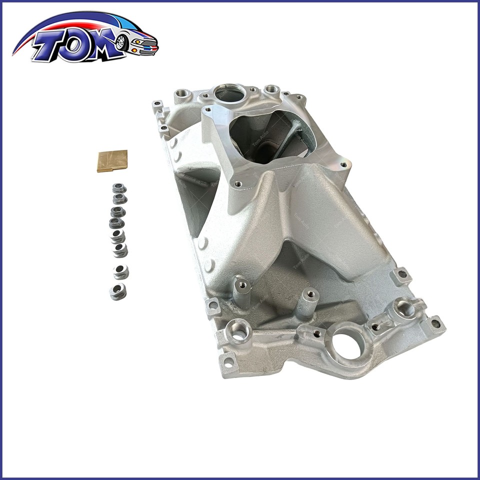 SBC CHEVY High Rise Aluminum Vortec Single Plane Intake Manifold 350 | eBay