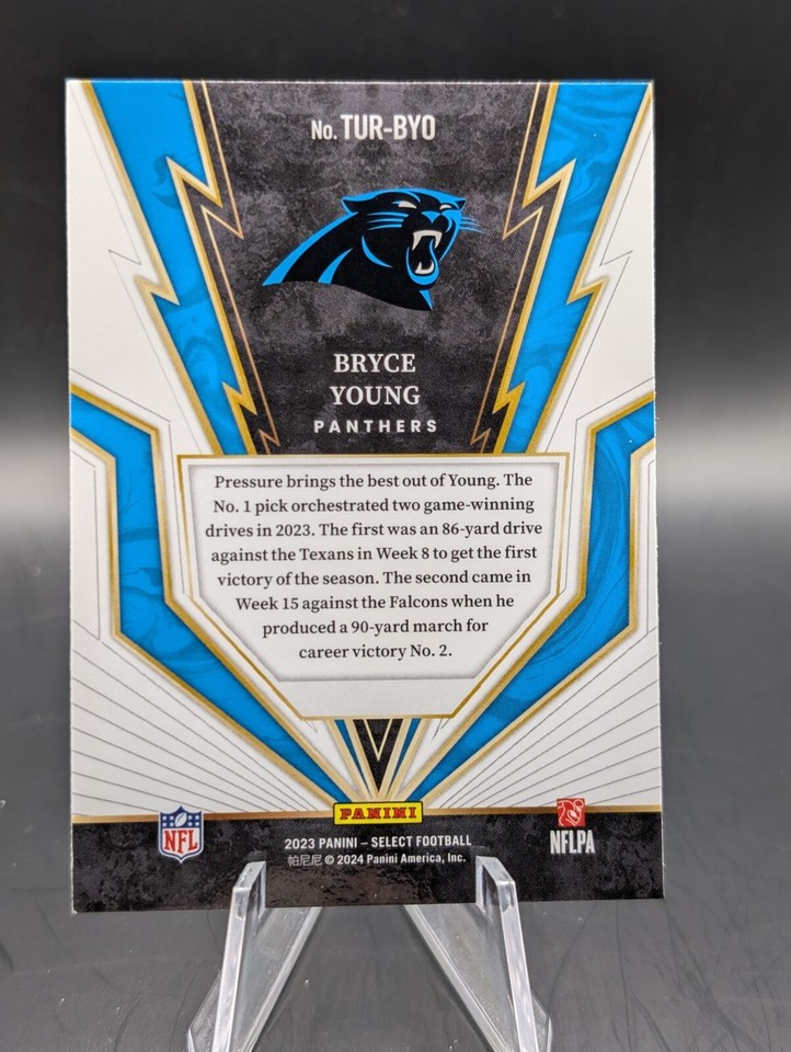 Bryce Young 2023 Panini Select TUR-BYO Turbocharged Rookie Card RC ...