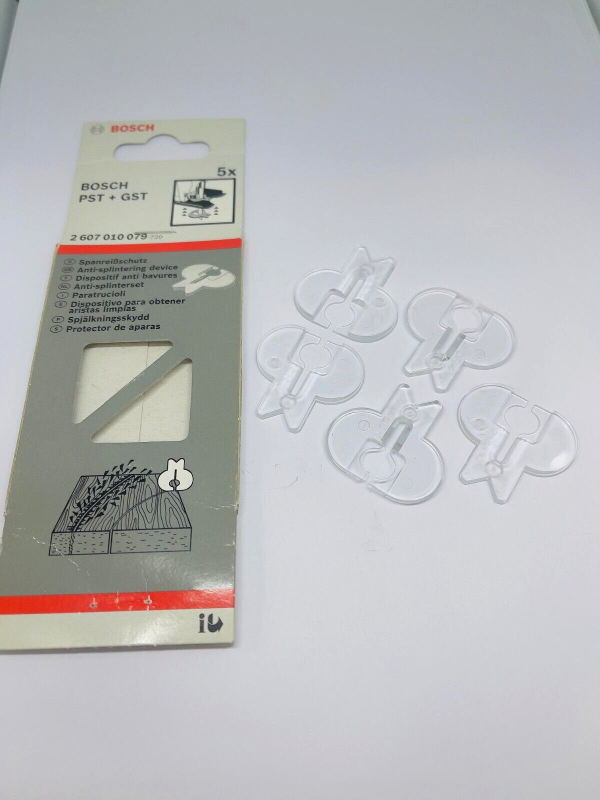 GENUINE BOSCH PACK OF 5 JIGSAW ANTI SPLINTER INSERTS 2607010079 | eBay