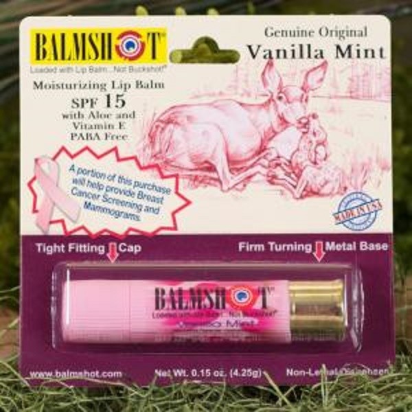 lip balm in shotgun shell Balmshot beeswax natural oils SPF 15 two,his ...