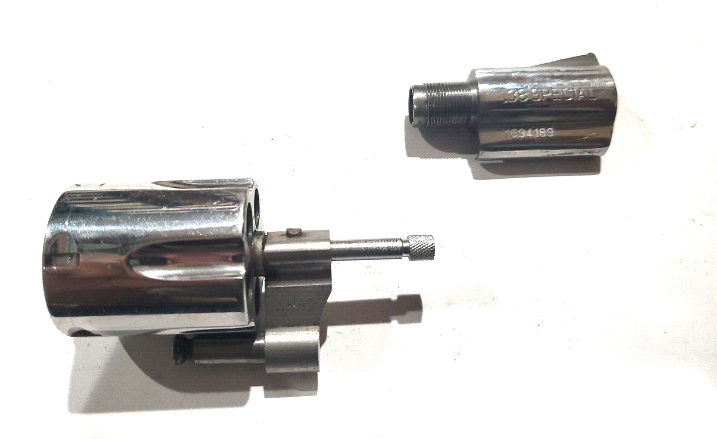 ROSSI MODEL 352 STAINLESS .38 SPEC. REVOLVER PARTS: CYLINDER & 2 ...