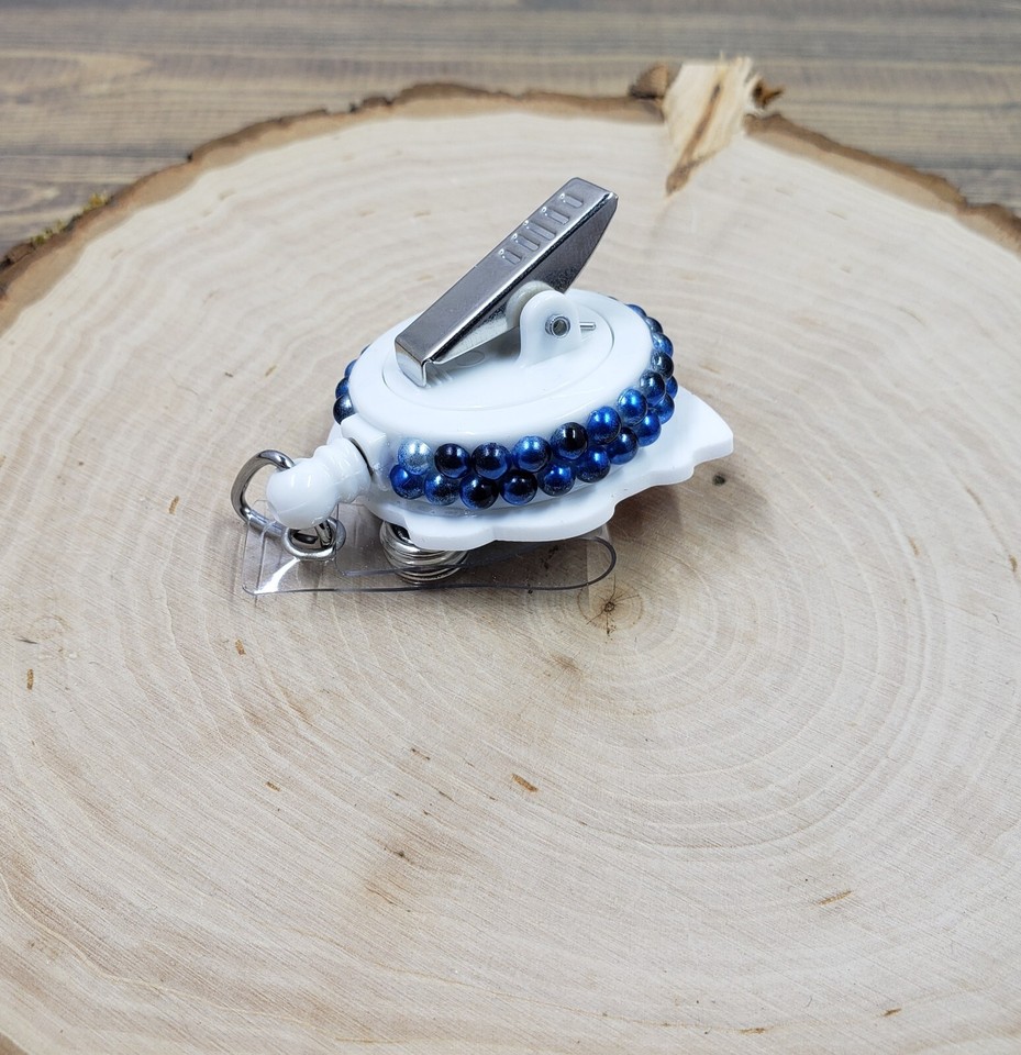 Bowling Ball Pins League Sports Sport Nurse Retractable ID Badge Reel ...